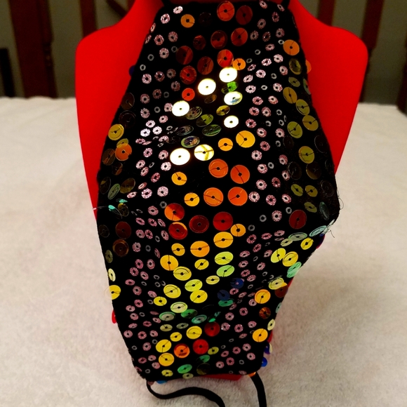 Kirks Folly | Accessories | Covids Coming Kirks Folly Sequin Face Mask ...